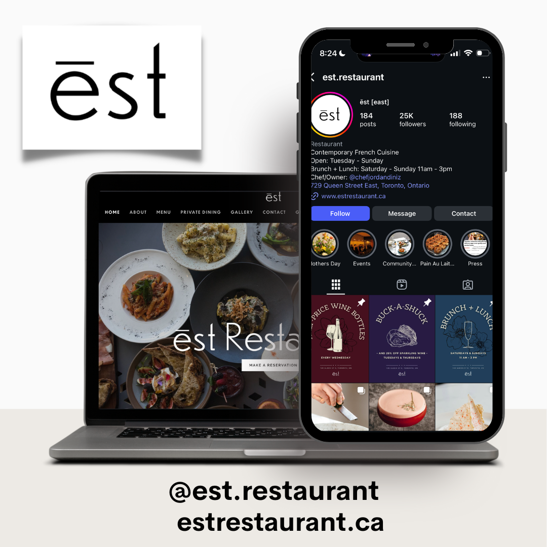 ēst Restaurant | Avon Marketing & Media Inc.